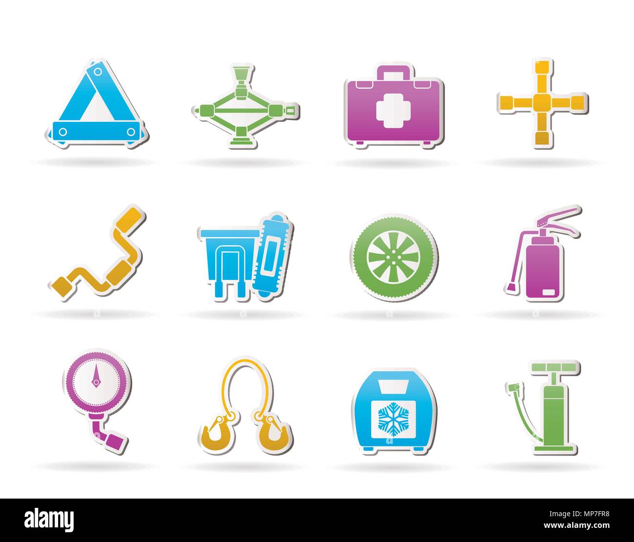 Car jack vector vectors hi-res stock photography and images - Alamy