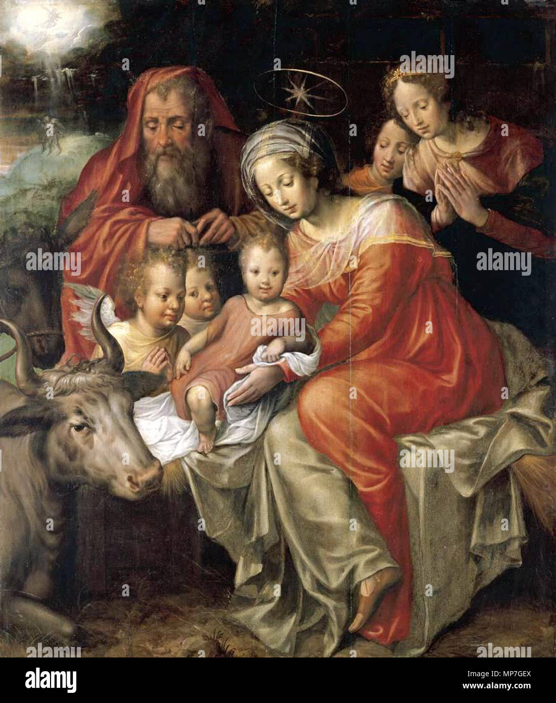 English: The Nativity second half of 16th century. 681 Jacob de Backer ...