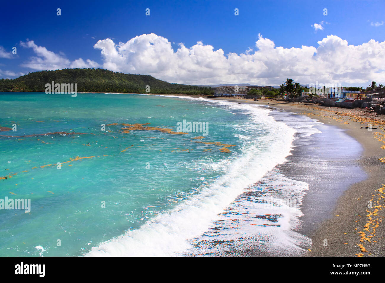 Beautiful tropical beach in Baracoa, Guantanamo province, Cuba Stock ...