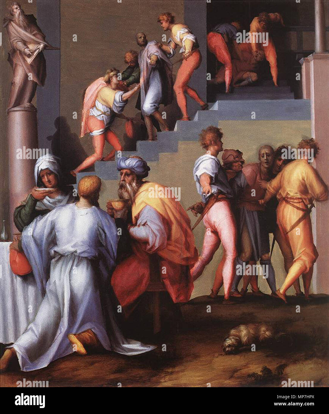 Pharaoh with his Butler and Baker. English: Joseph when in prison had ...