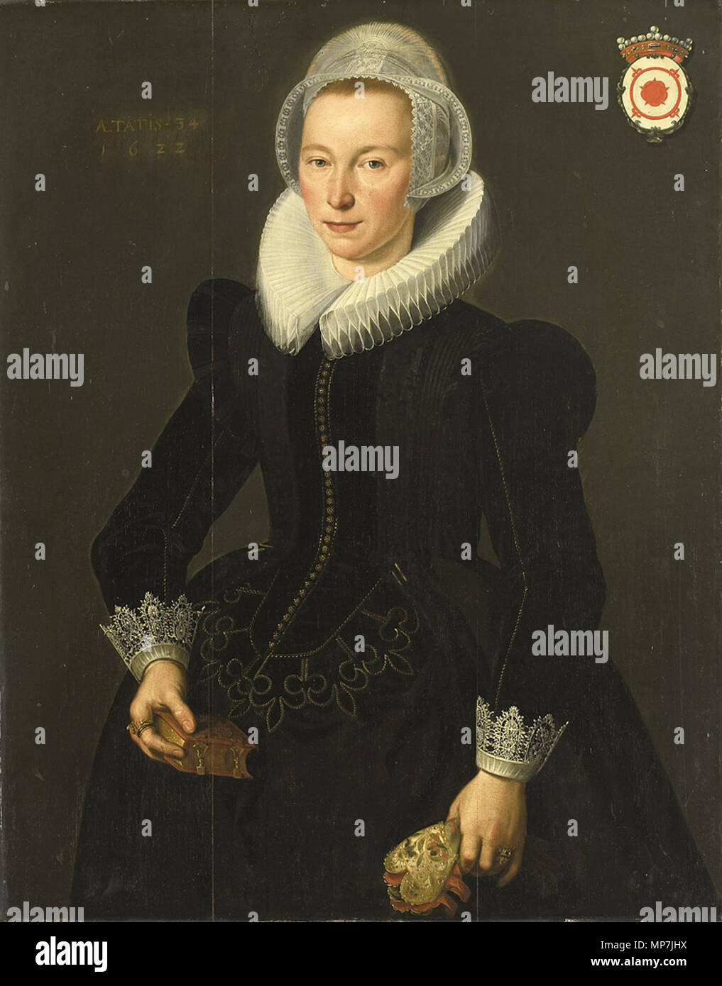 Portrait of Grietje Adriaensdr. Groote (1588-1623). 1622. 690 Jacques ...