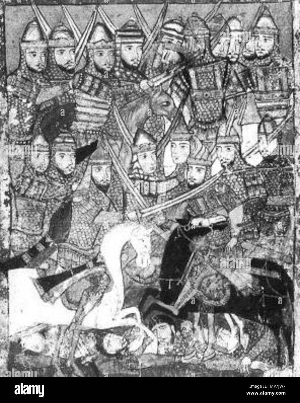 Medieval manuscript battle Black and White Stock Photos & Images - Alamy