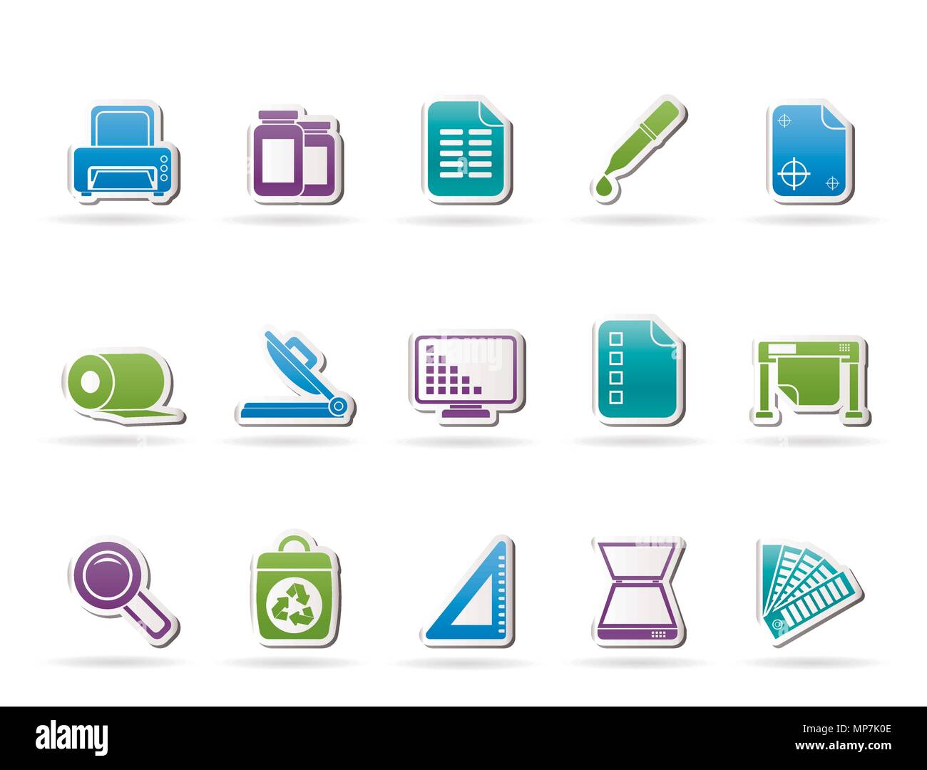 Commercial printer Stock Vector Images - Alamy