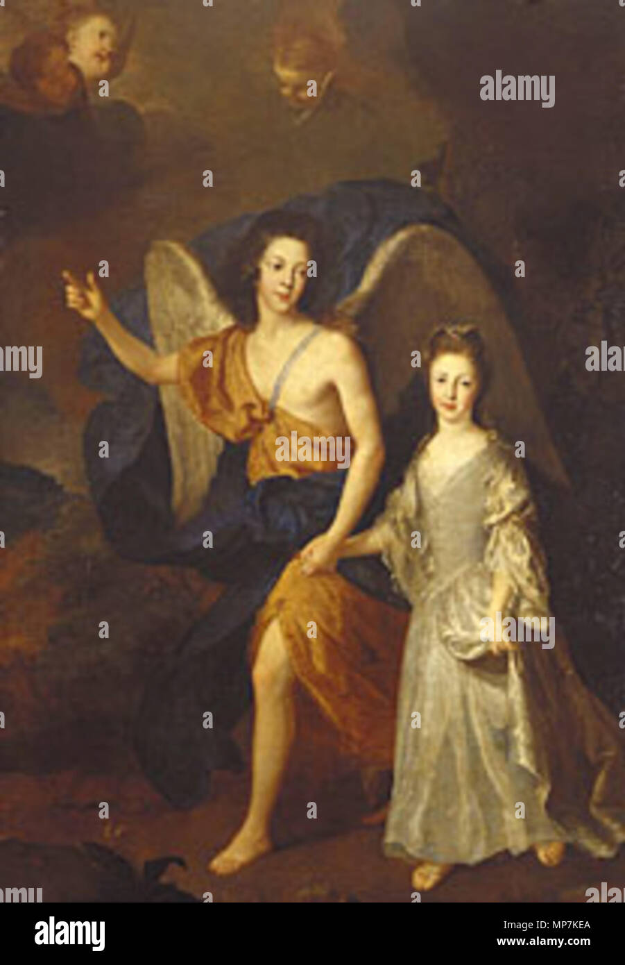 . Photograph of portrait in oils of James Francis Edward Stuart and ...