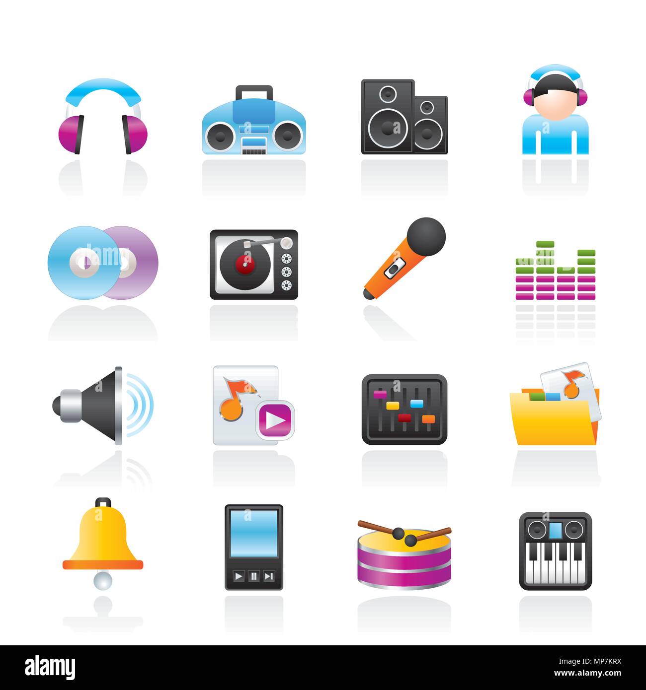 Music and sound Icons - Vector Icon Set Stock Vector Image & Art - Alamy