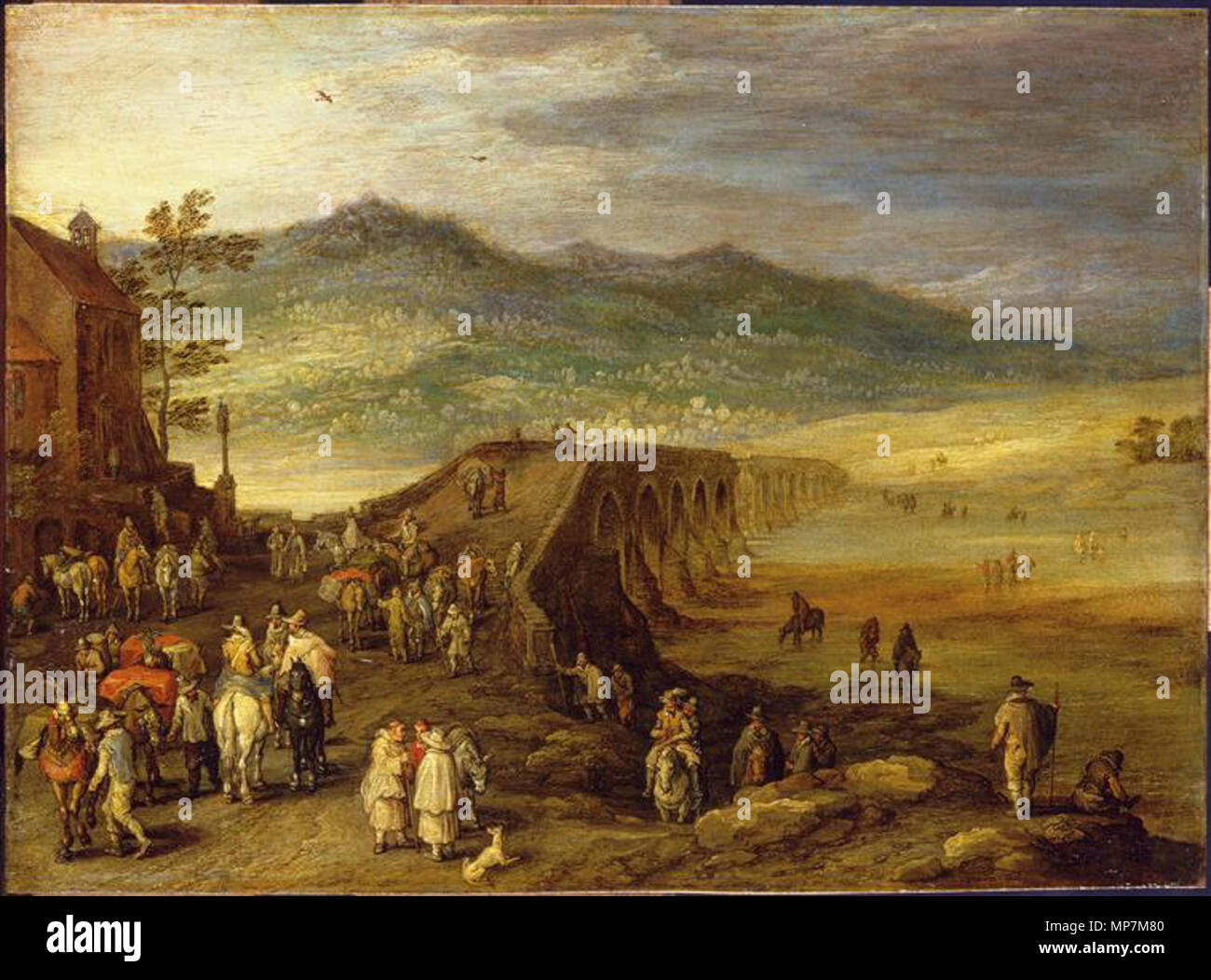 English: The Bridge of Talavera early 17th century. 695 Jan Brueghel (I ...