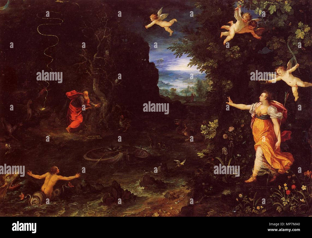 Allegory of Life ('The Dream of Raphael') or Circe and Ulysses 1595 ...