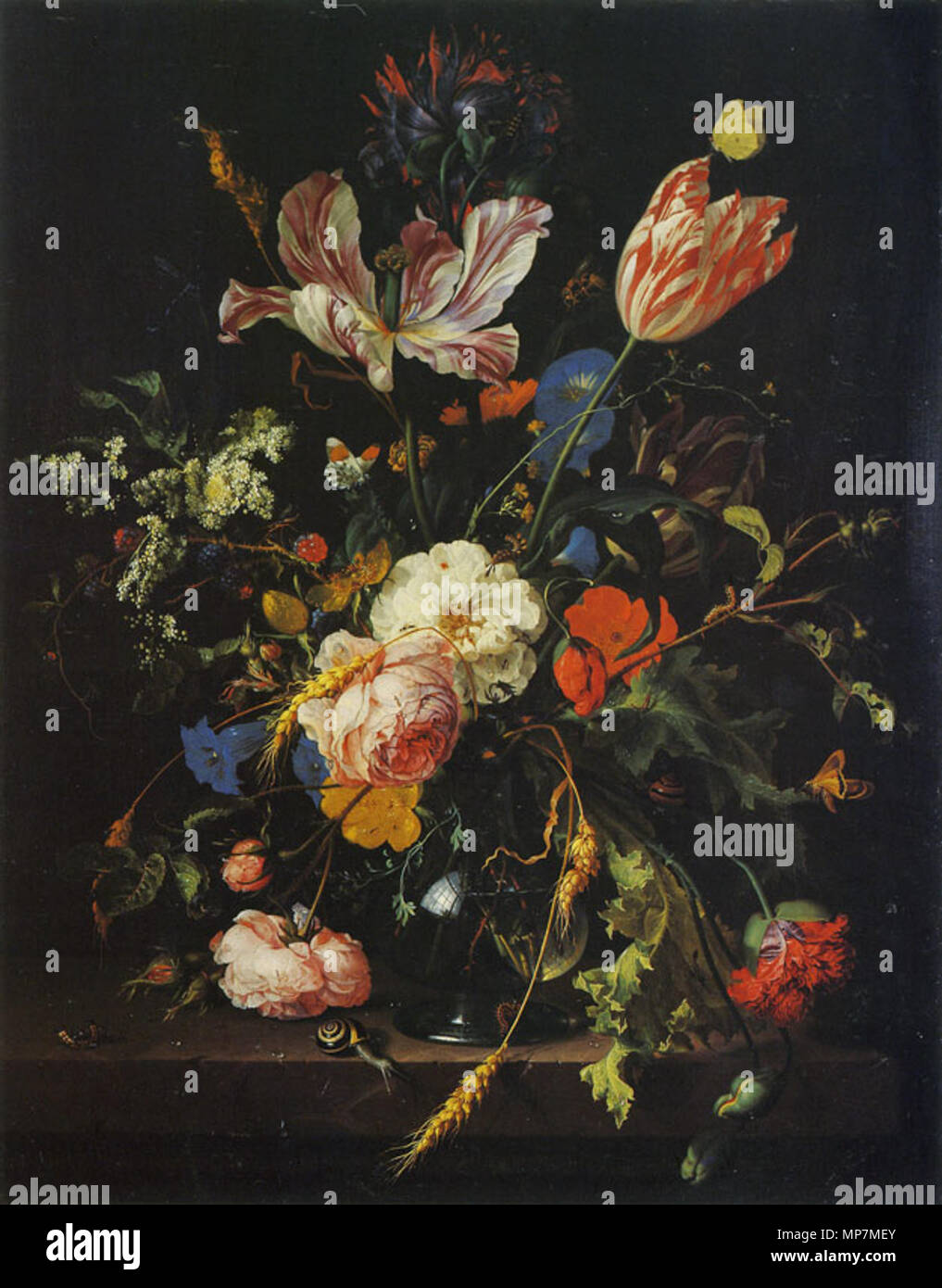 Jan davidsz de heem a vase of flowers hi-res stock photography and ...