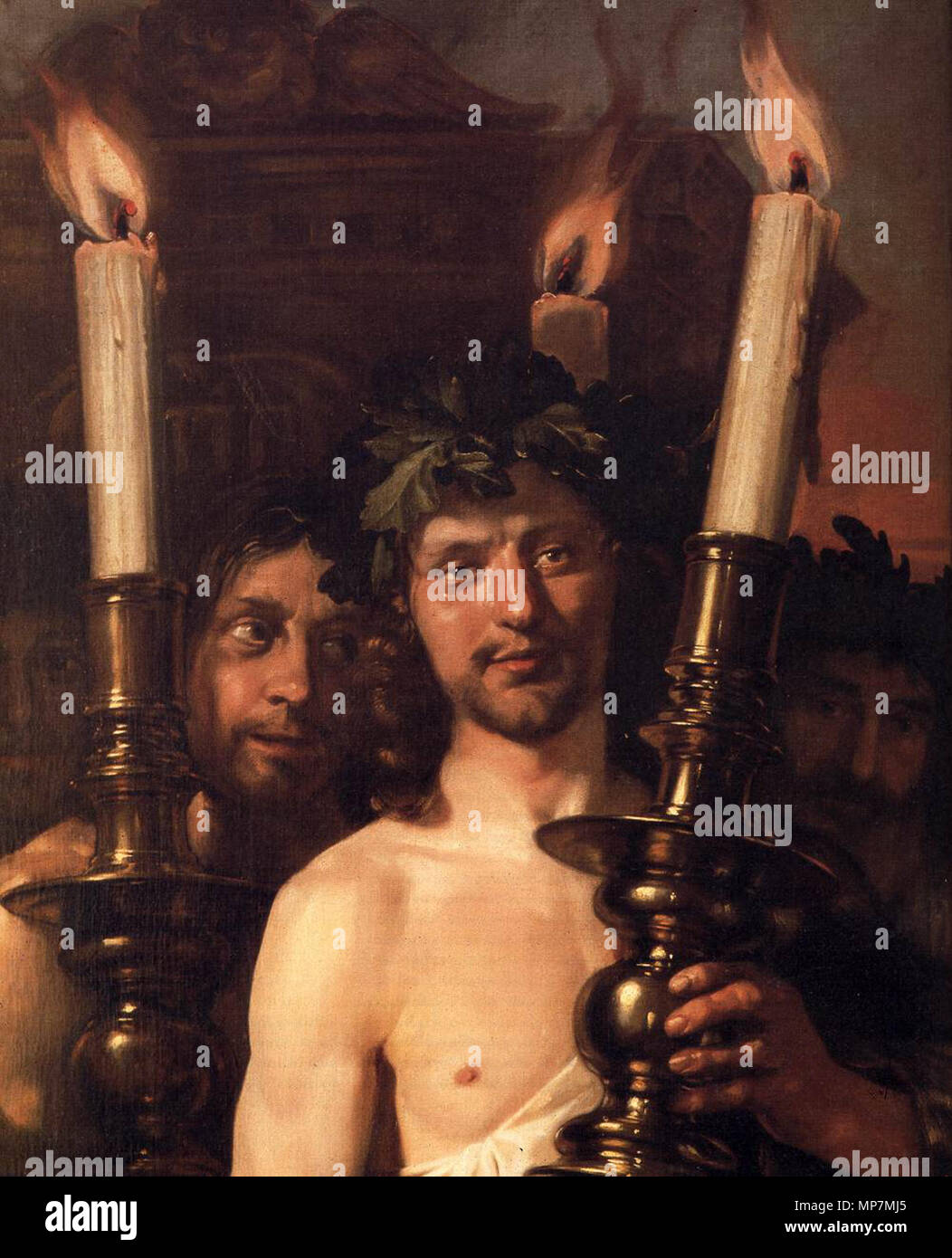 David Playing the Harp (detail) 1670. 697 Jan de Bray - David Playing ...