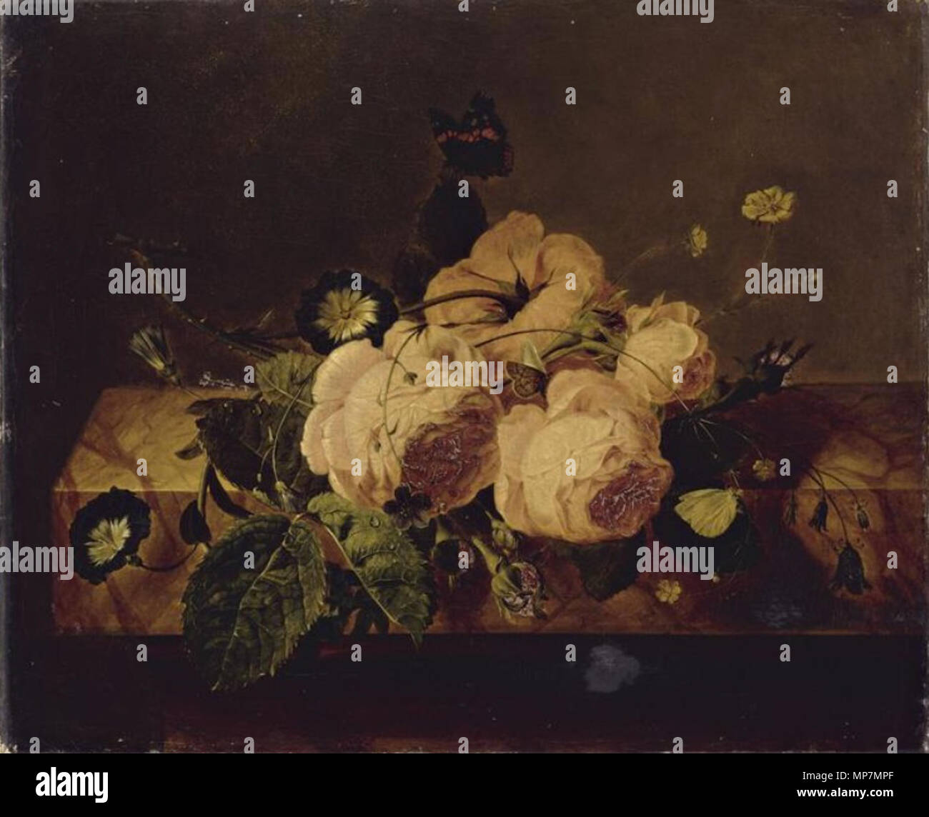 Roses and Butterflies 1802. 697 Jan Frans van Dael - Roses and ...