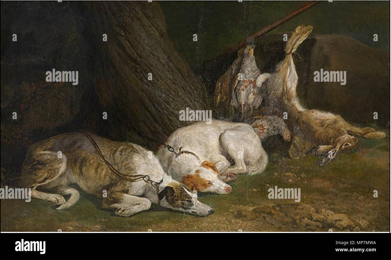 English: Two greyhounds 17th century. 697 Jan Fyt - Two greyhounds ...