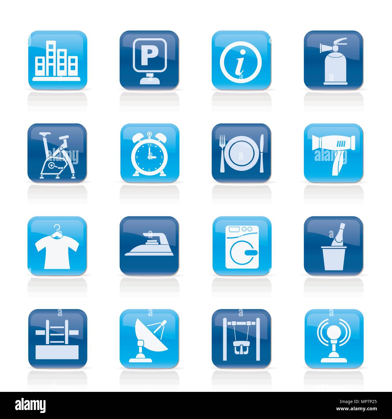 Hotel room facilities Stock Vector Images - Alamy
