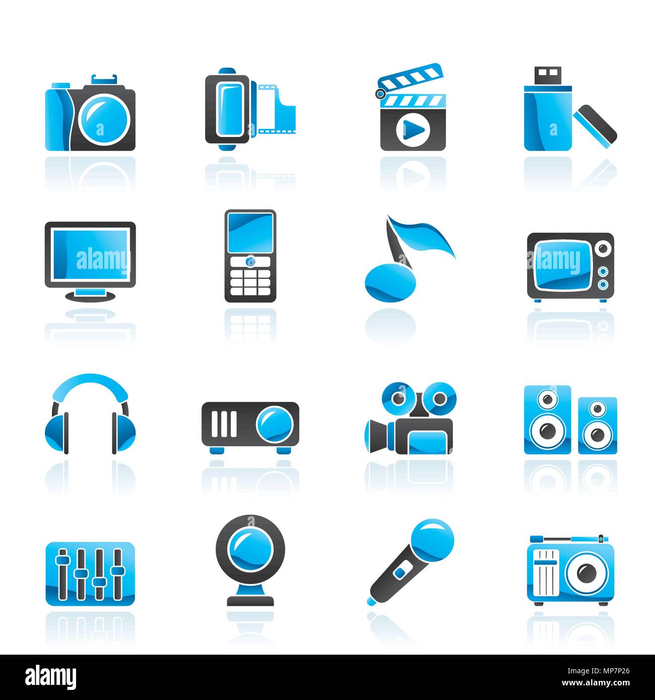 Tv and speaker Stock Vector Images - Alamy