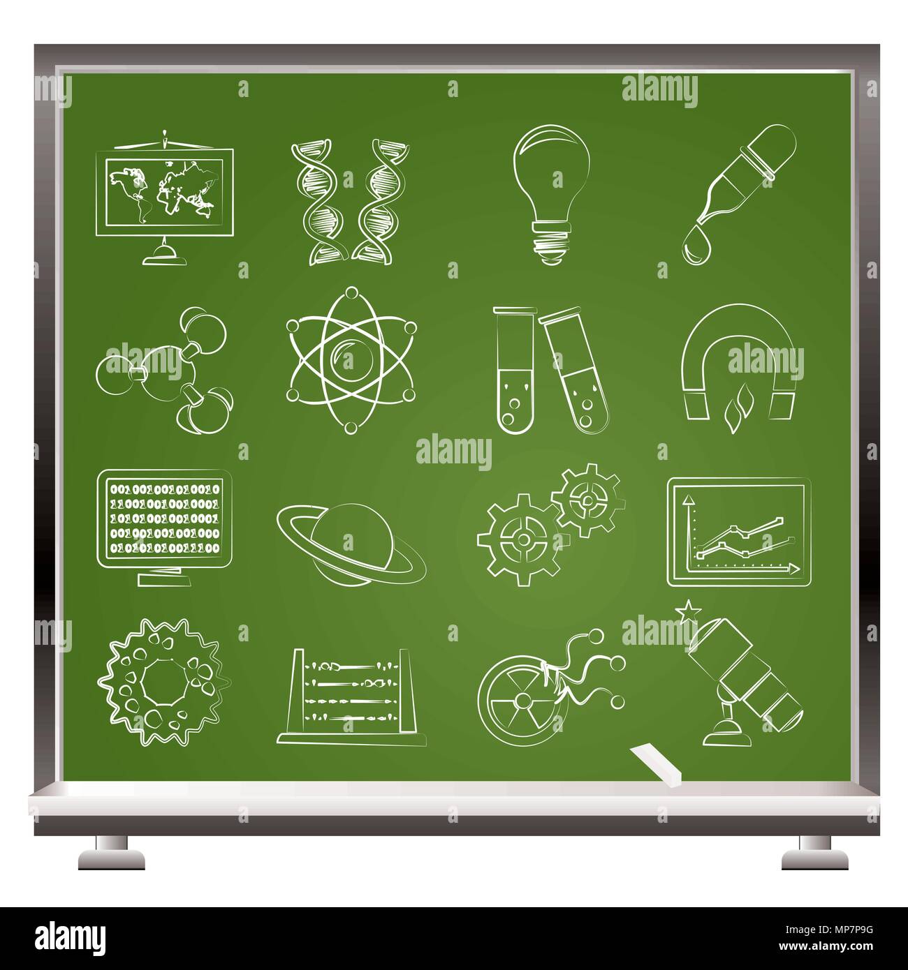 Science, research and education Icons - Vector Icon set Stock Vector ...