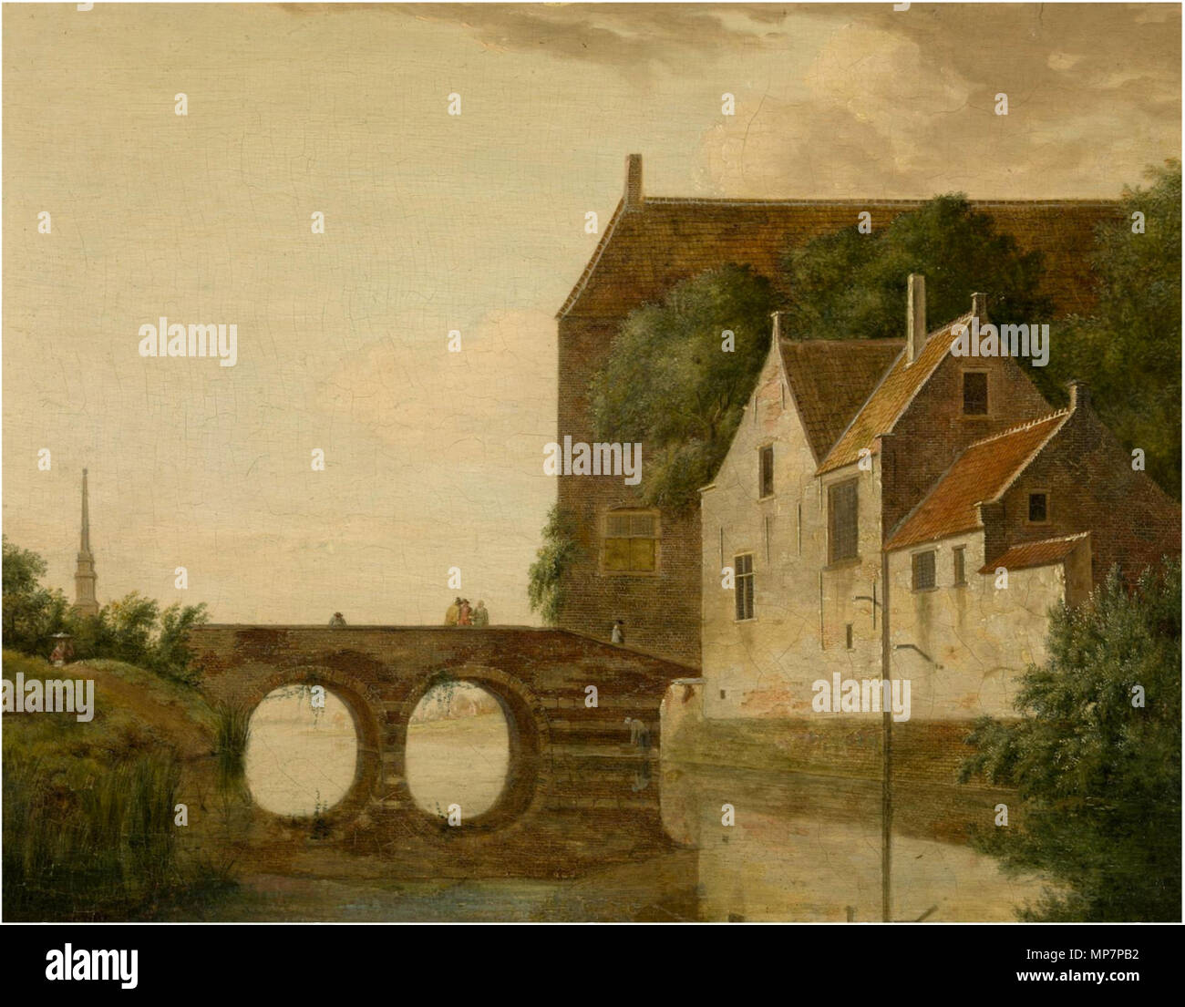 English: View of a Bridge between 1665 and 1710. 702 Jan van der Heyden ...
