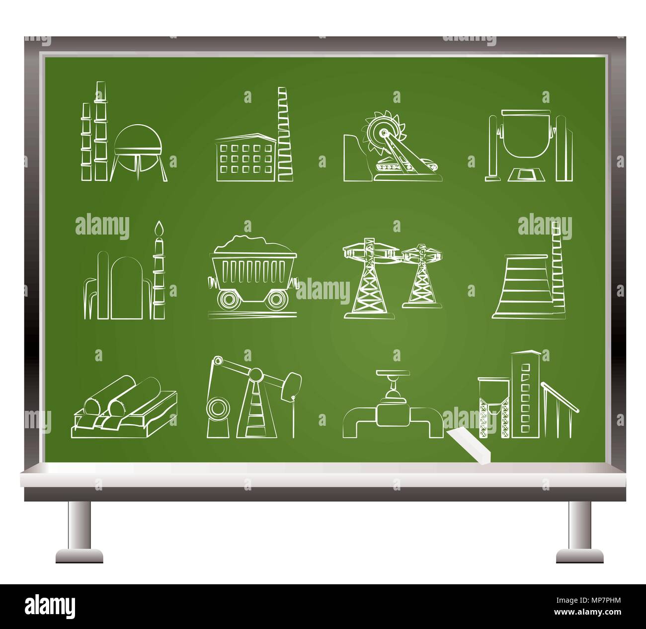 Heavy industry icons - vector icon set Stock Vector Image & Art - Alamy