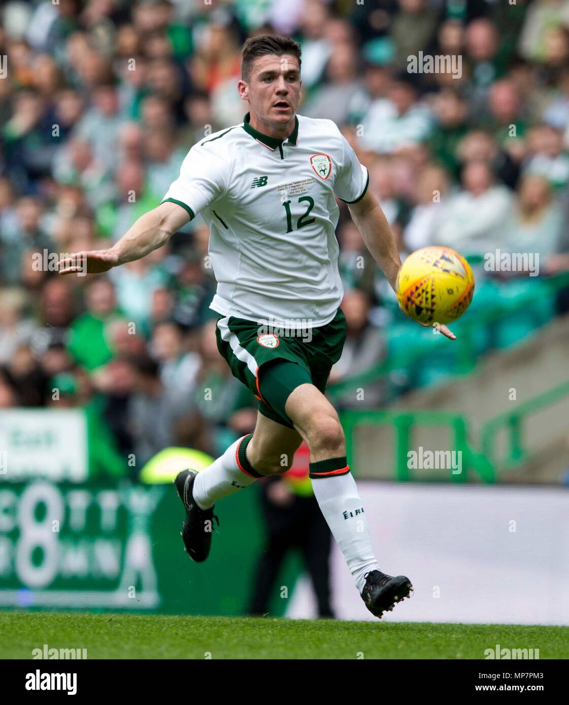 Republic Darragh Lenihan during the testimonial match at Celtic Park ...
