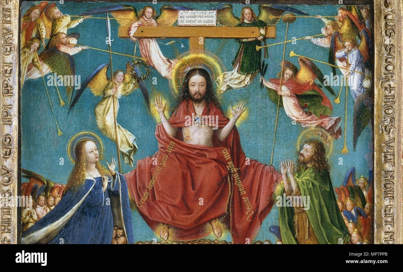 Crucifixion and Last Judgement diptych. English: Crop of Crucifixion and Last Judgement diptych ...
