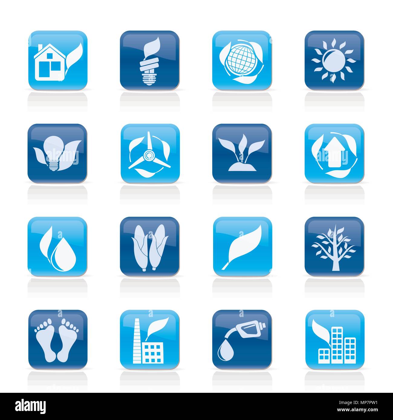 Environment and nature icons - vector icon set Stock Vector Image & Art ...