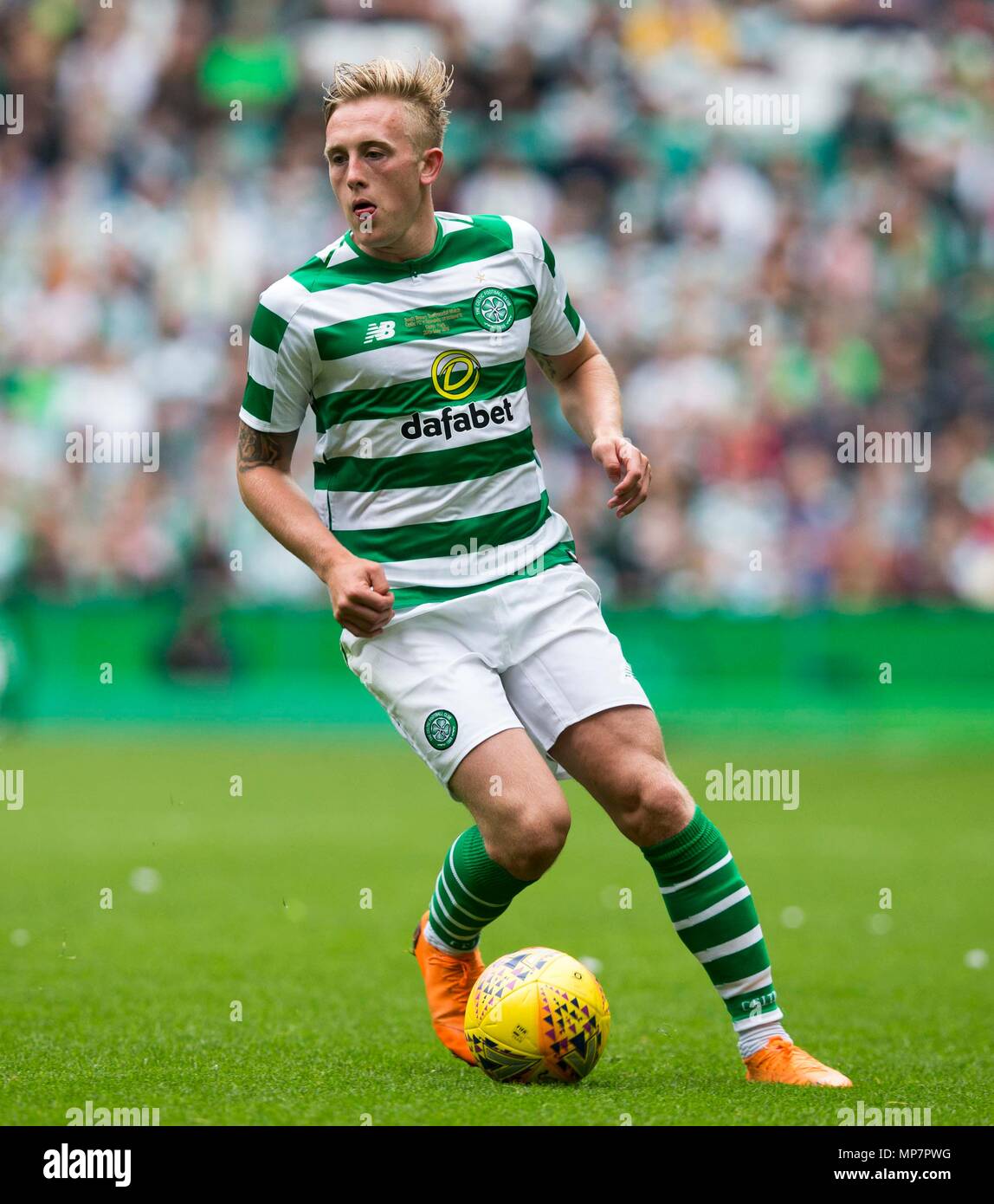 Celtic Calvin Miller during the testimonial match at Celtic Park ...
