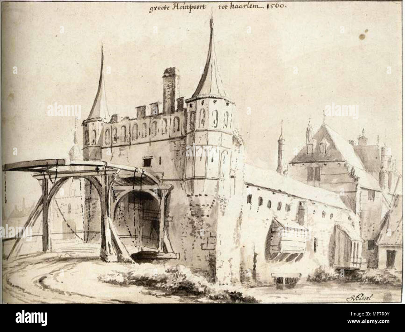 The Rotterdam Gate at Delft between 1664 and 1669. 704 Jan van Kessel ...