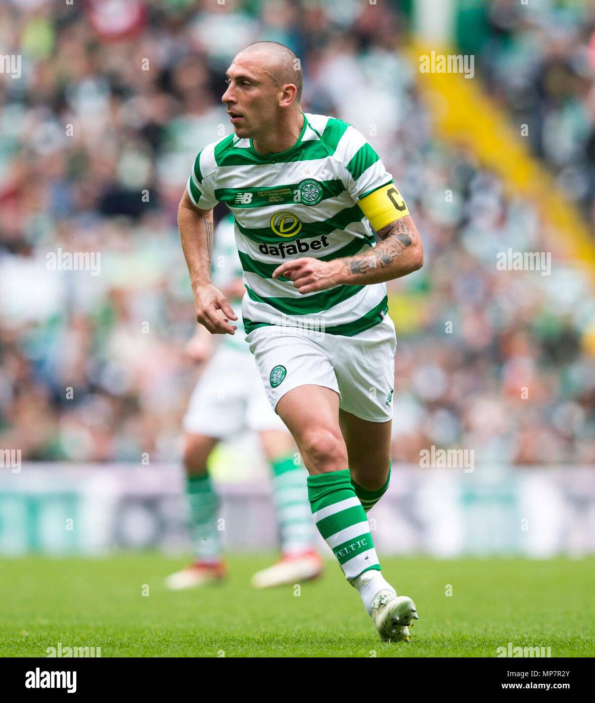 Celtic Scott Brown during the testimonial match at Celtic Park, Glasgow ...