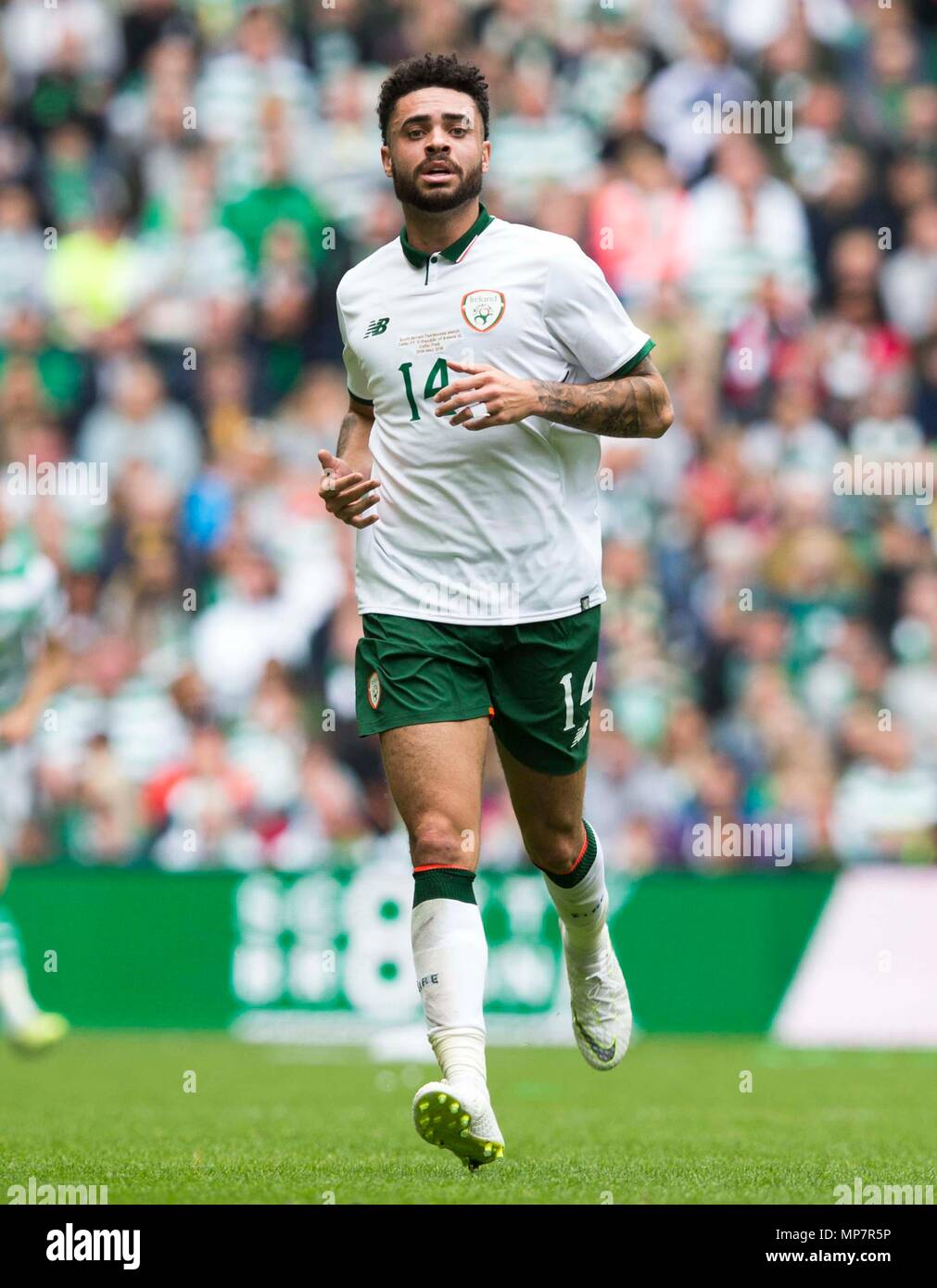 Republic Derrick Williams during the testimonial match at Celtic Park ...