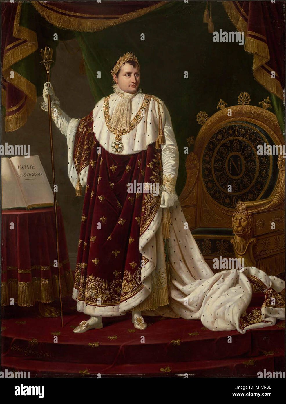 1020 Portrait of Napoleon I in His Coronation Robes (Lefèvre Stock ...