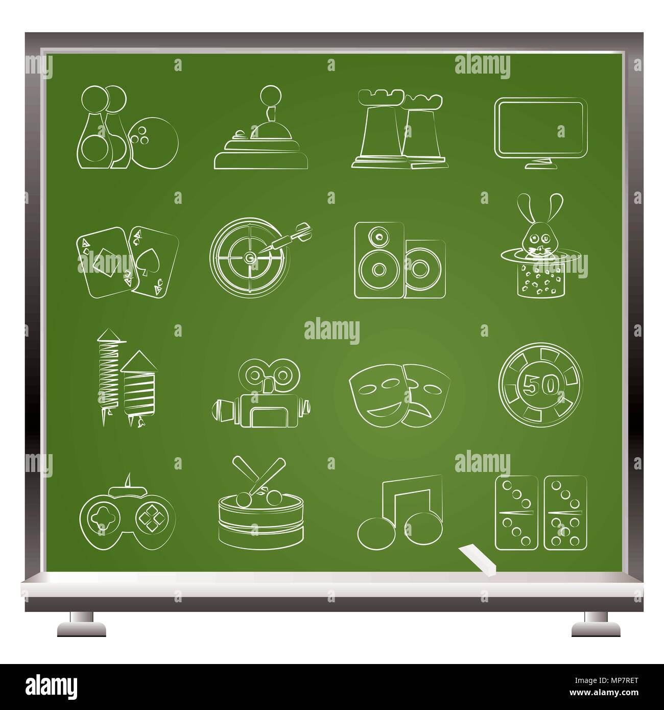 Entertainment objects icons - vector icon set Stock Vector Image & Art ...