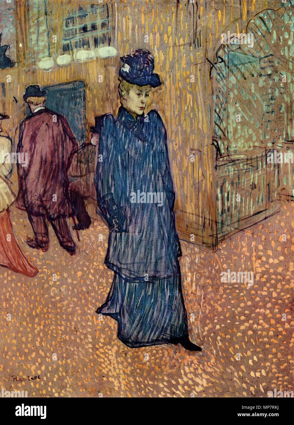 Jane Avril Leaving the Moulin Rouge 1892. 706 Jane Avril Leaving the ...