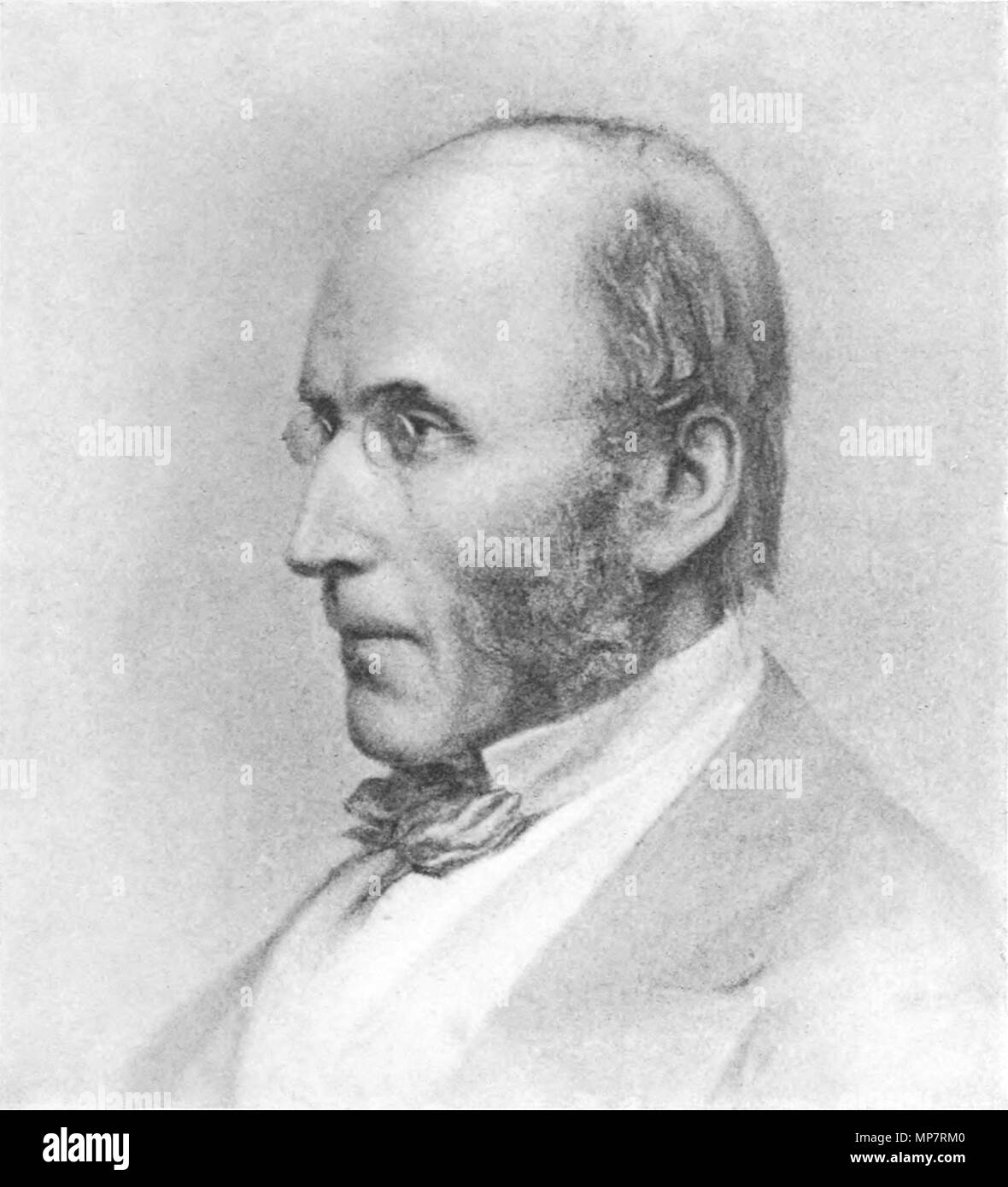 English: Portrait drawing of William Butterfield, architect[1]; William ...
