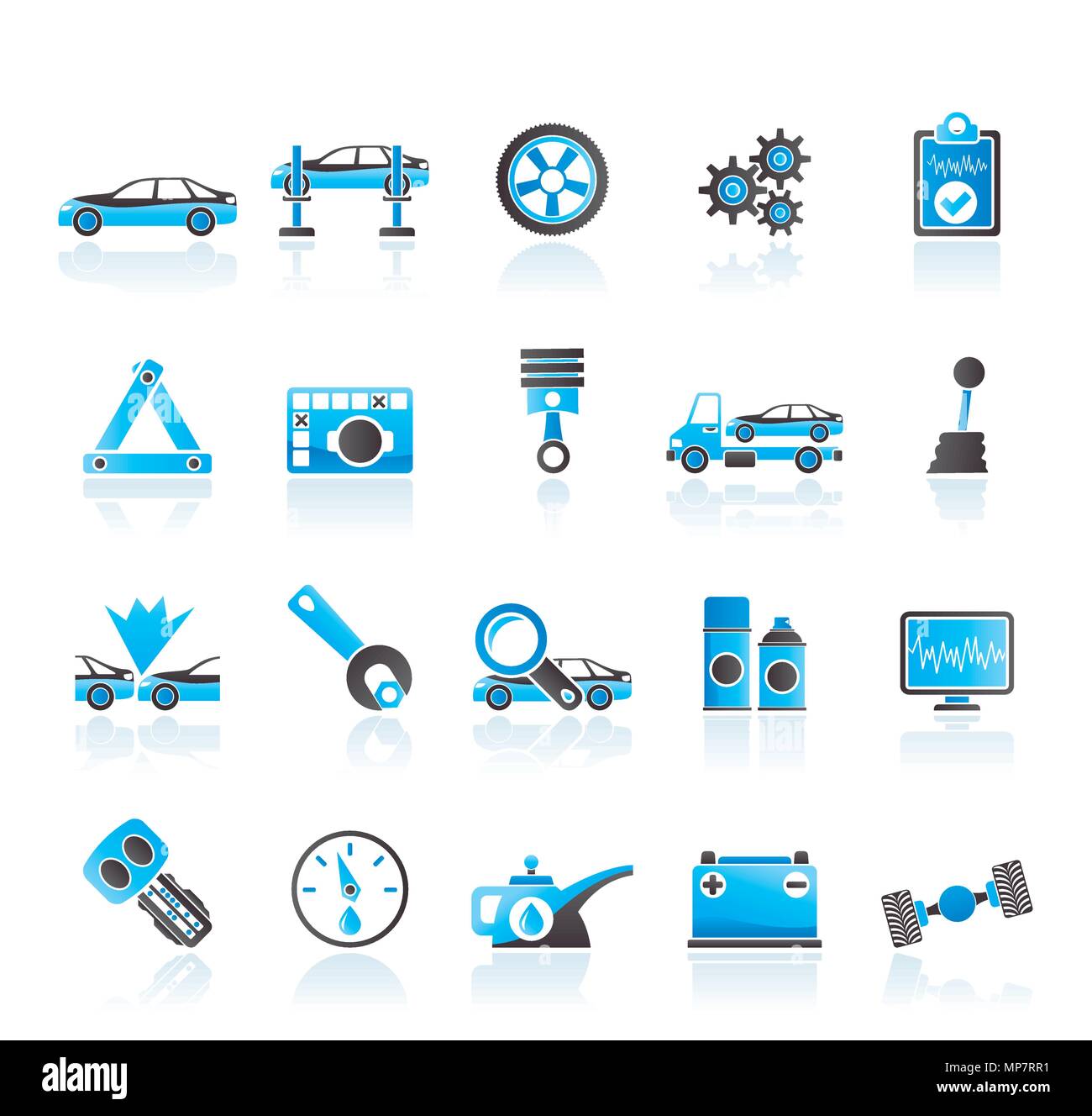 Truck diesel piston Stock Vector Images - Alamy