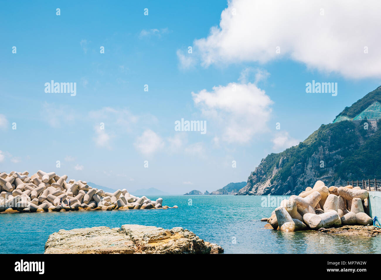 Yeocha pebble beach in Geoje, Korea Stock Photo - Alamy