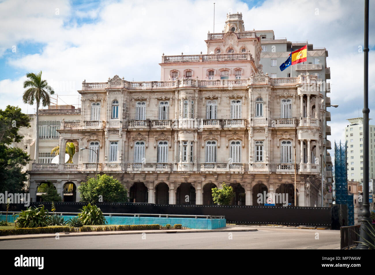 Spanish embassy building in old Havana, Cuba Stock Photo - Alamy