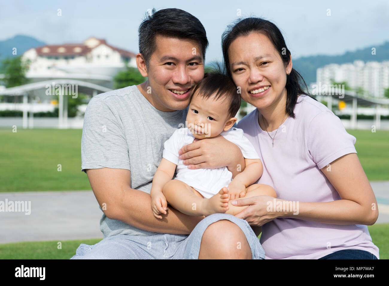 Asian family mother father son hi-res stock photography and images - Alamy