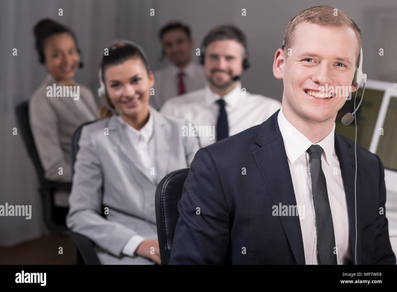 Call center service advisor hi-res stock photography and images - Alamy
