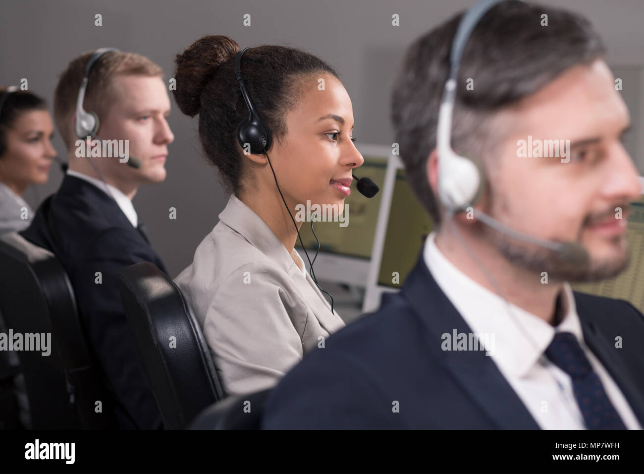 Call center workers hi-res stock photography and images - Alamy