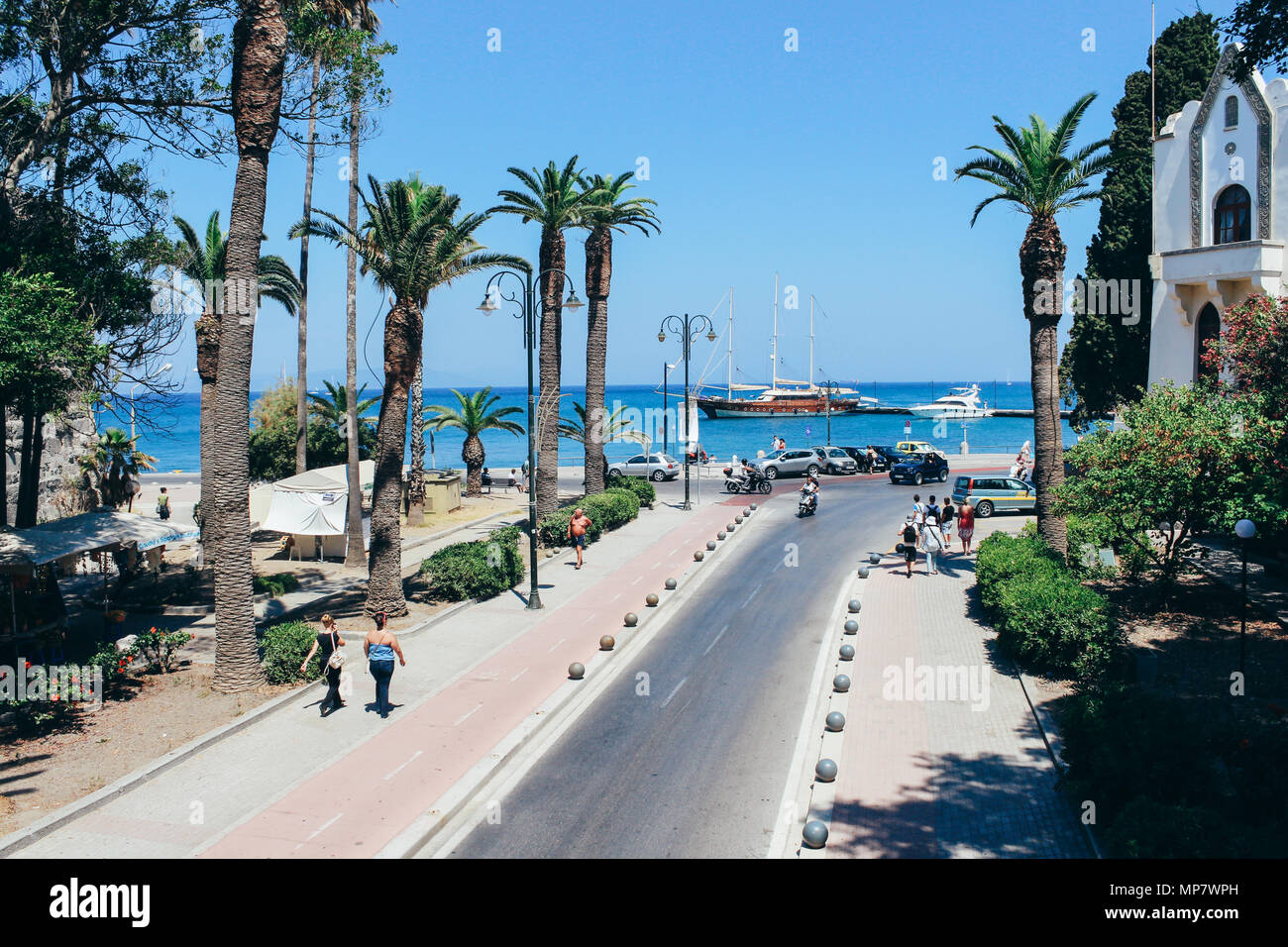 Kos town beach hi-res stock photography and images - Alamy