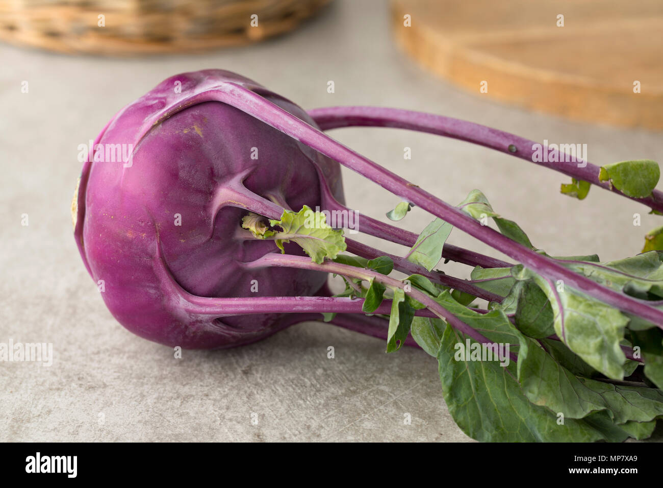 Kohlrabi organic vegetable hi-res stock photography and images - Alamy