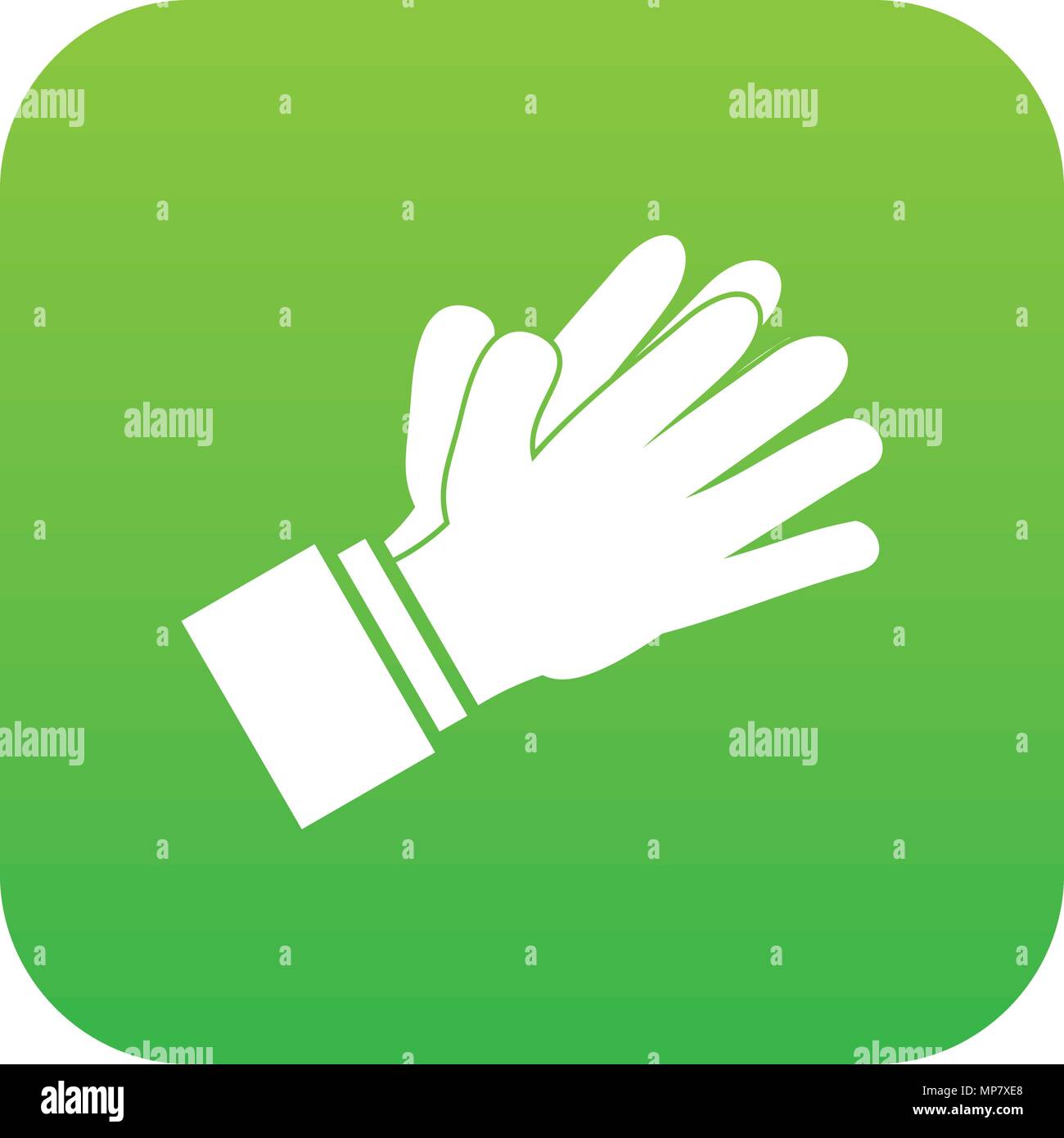 Clapping applauding hands icon digital green Stock Vector Image & Art ...