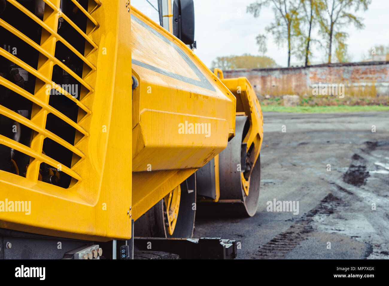 asphalt laying machines Stock Photo - Alamy