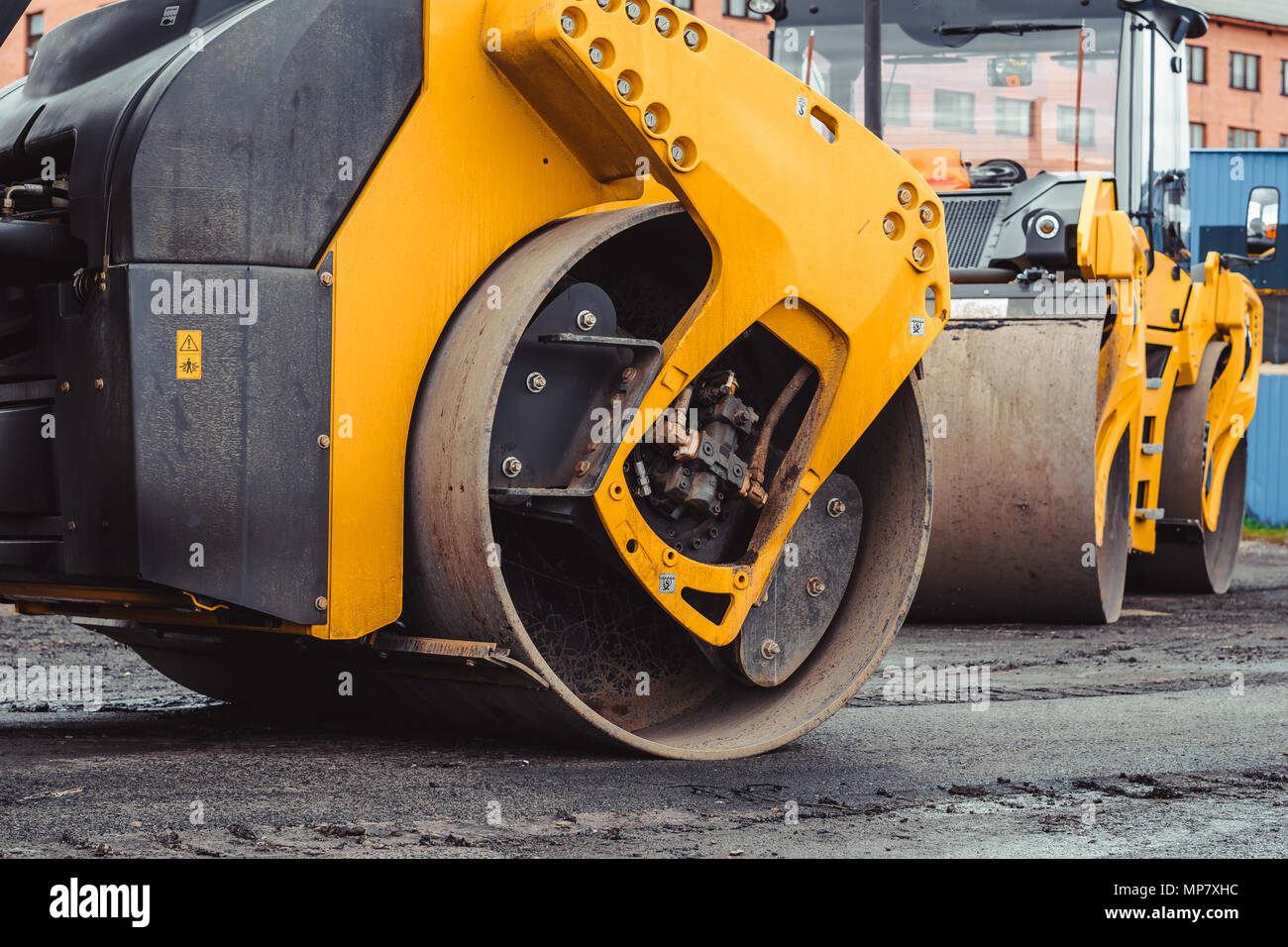 asphalt laying machines Stock Photo - Alamy