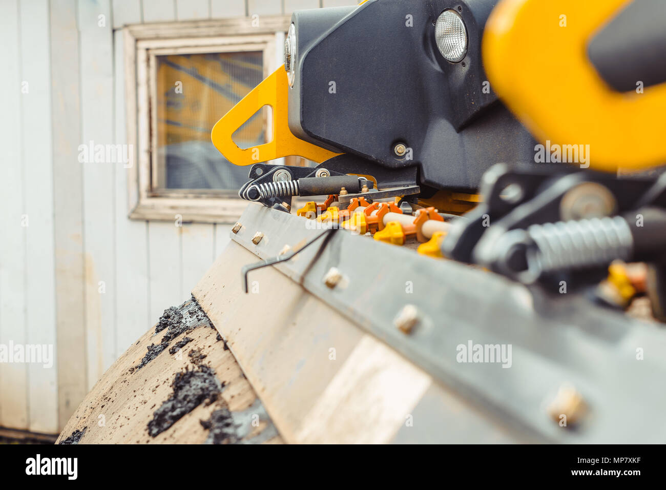 asphalt laying machines Stock Photo - Alamy