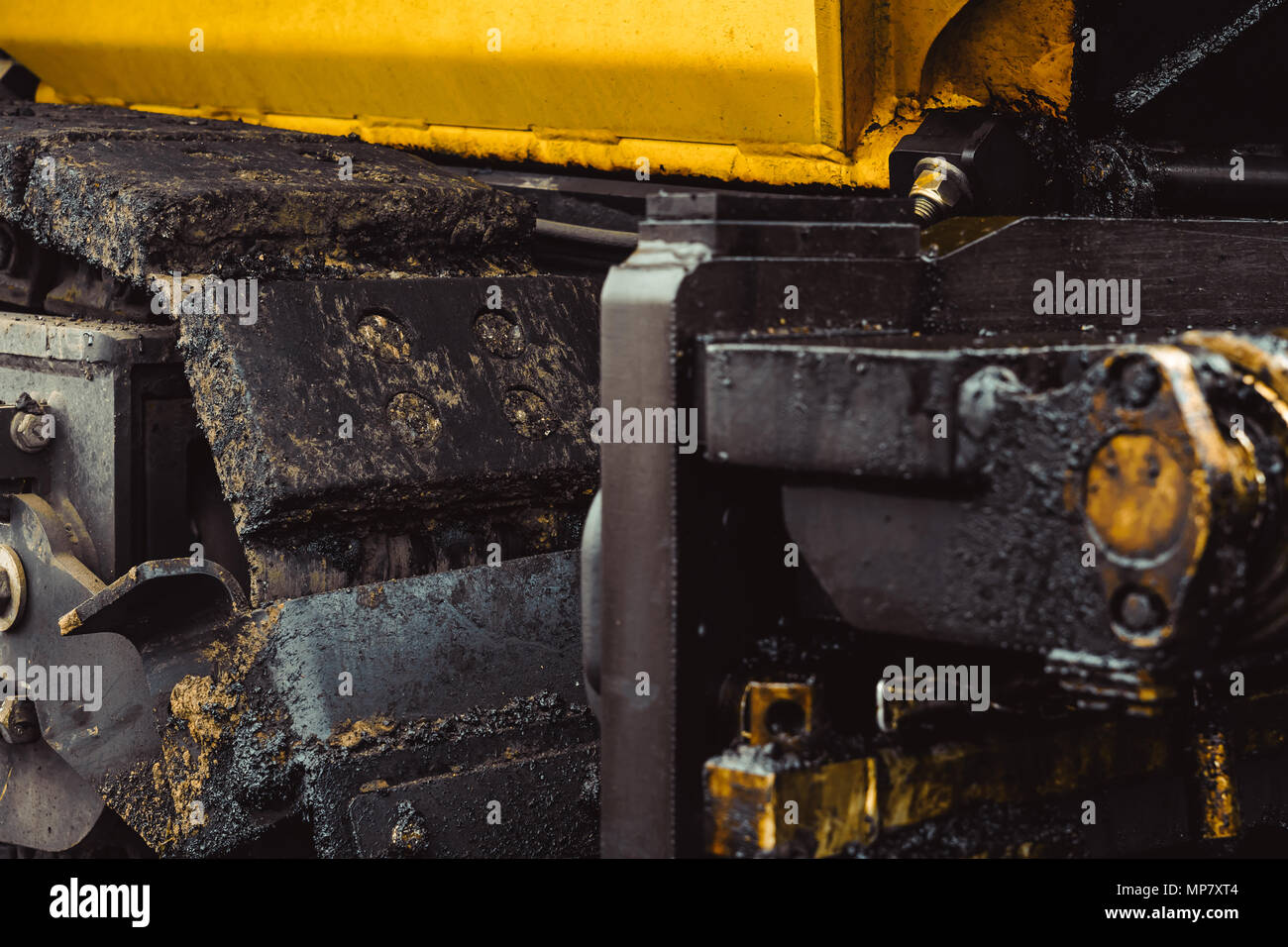 asphalt laying machines Stock Photo - Alamy