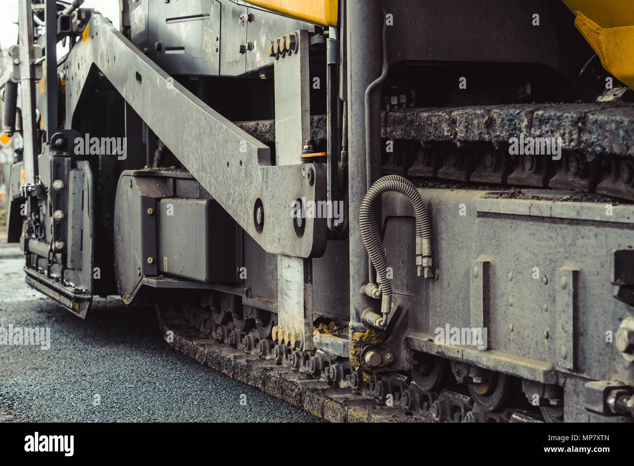 asphalt laying machines Stock Photo - Alamy