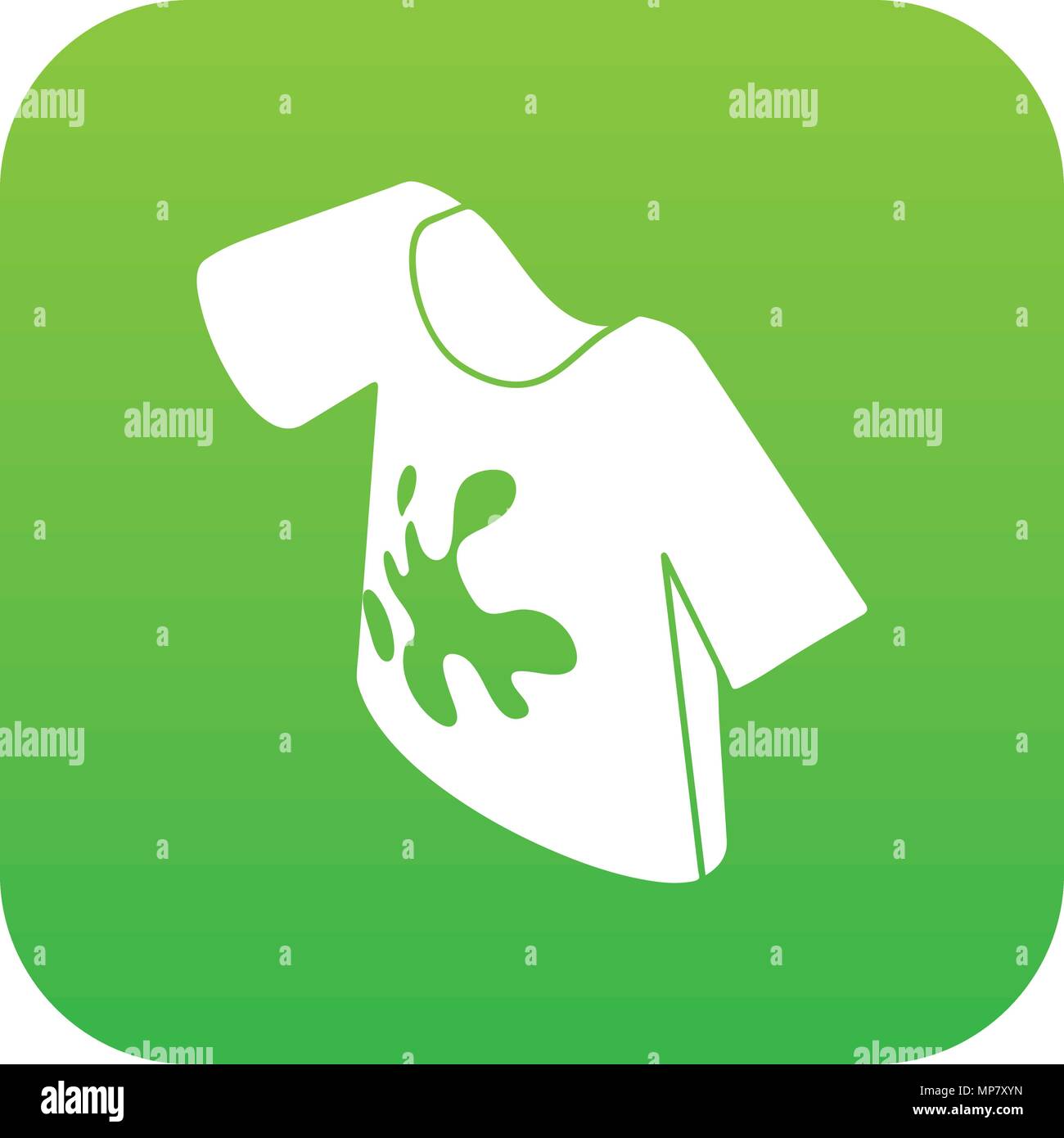 Dirty tshirt icon green vector Stock Vector Image & Art - Alamy