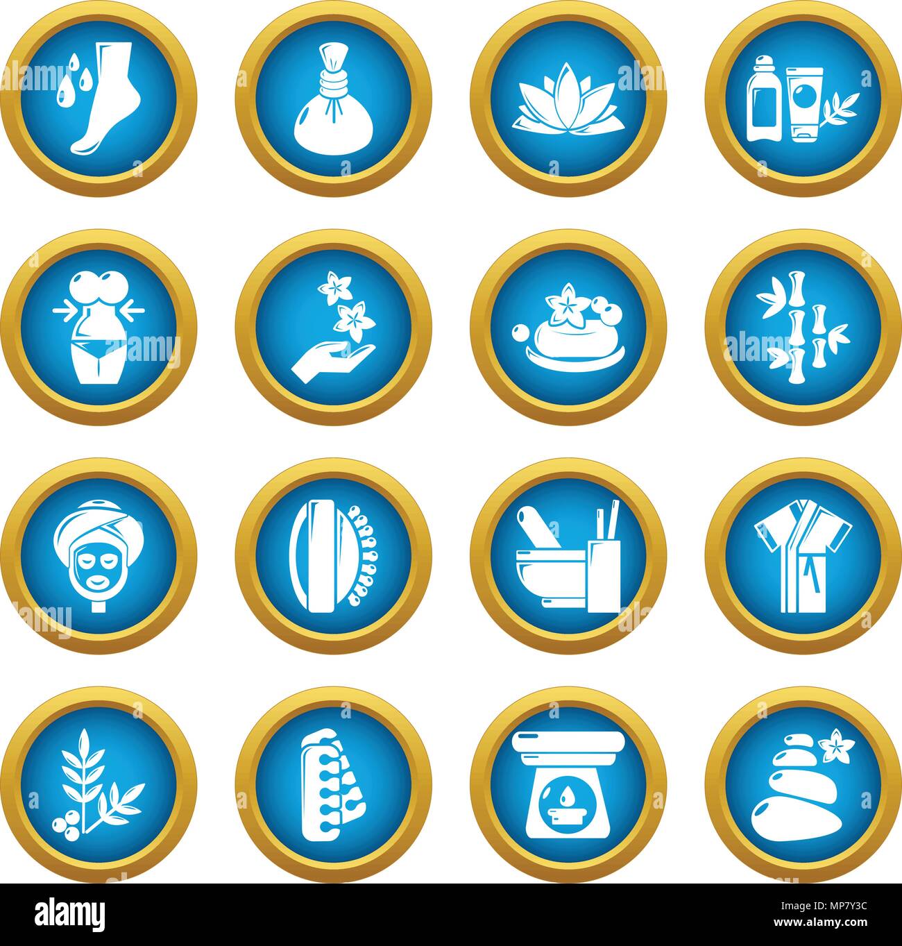 Spa salon icons set, simple style Stock Vector Image & Art - Alamy