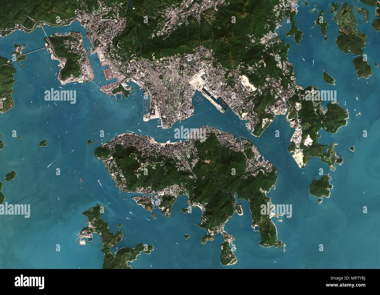 Hong Kong Map And Satellite Image Hong Kong Aerial Map Hi Res Stock