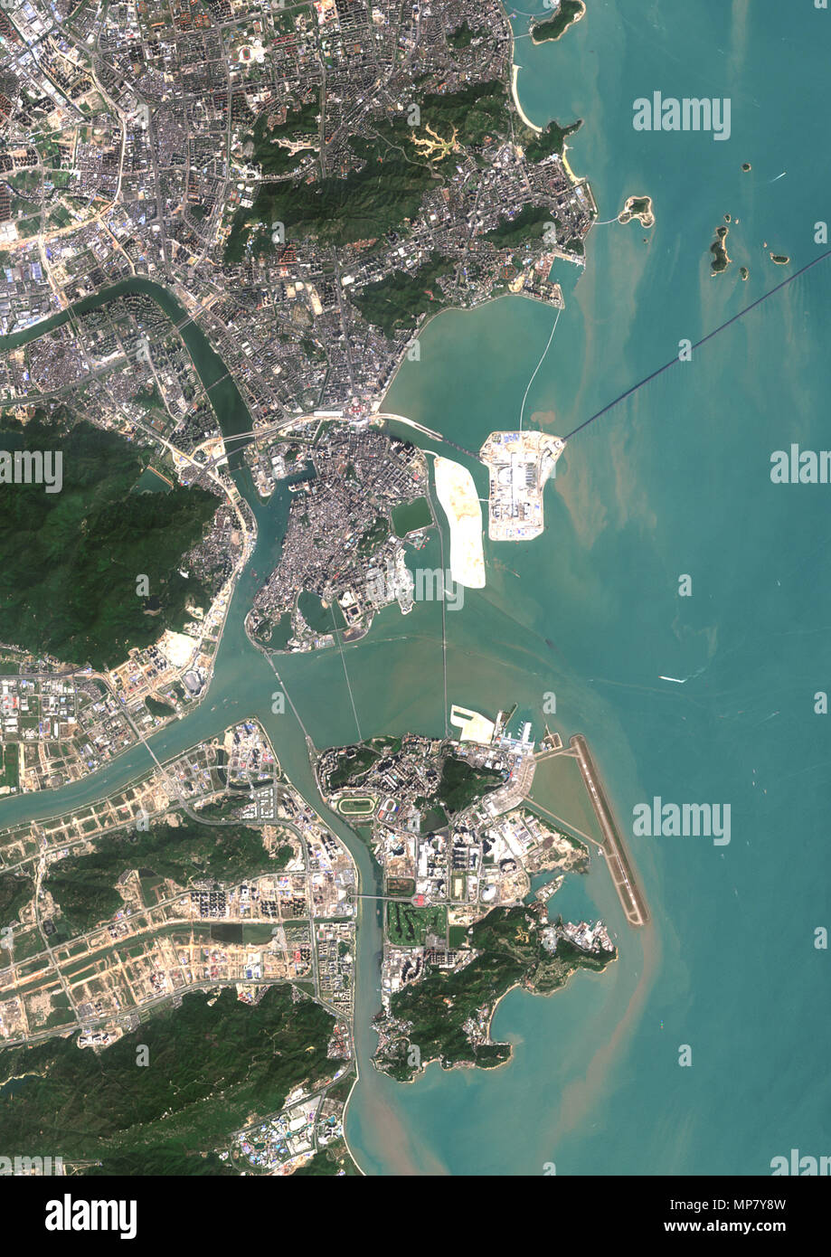 Pearl river delta satellite hi-res stock photography and images - Alamy