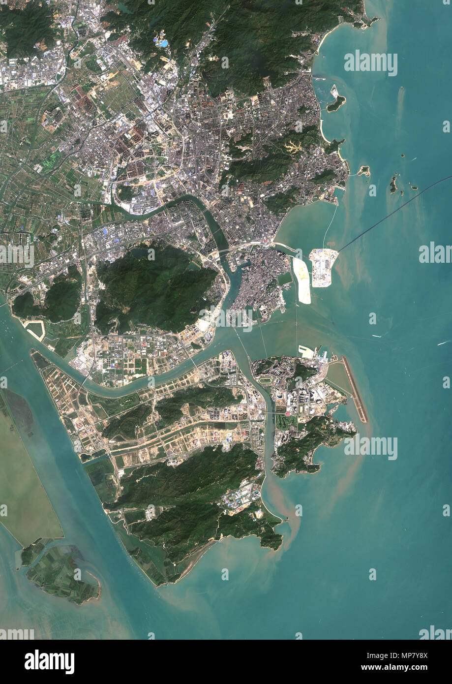 Pearl river delta satellite hi-res stock photography and images - Alamy